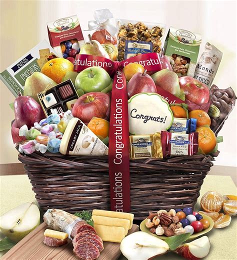 Congratulations Fruit And Sweets T Basket Deluxe