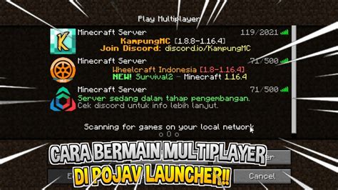 Cara Bermain Multiplayer Di Pojav Launcher Cara Masuk Server Di