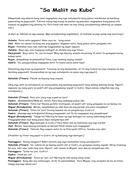 Fil Project Script Pdf