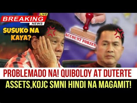 WATCH DUTERTE AT QUIBOLOY FREEZE NA MGA ARI ARIAN KOJC SMNI ATBP HINDI