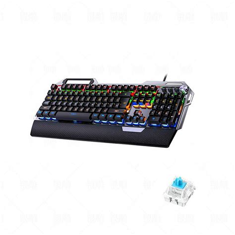 Teclado Mecánico De Metal K100 104 Teclas Gaming Office Teclado Usb Con