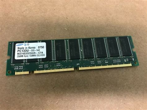 256MB SDRAM SD PC133 133MHZ 133 168PIN ECC NON REGISTERED MEMORY EBay