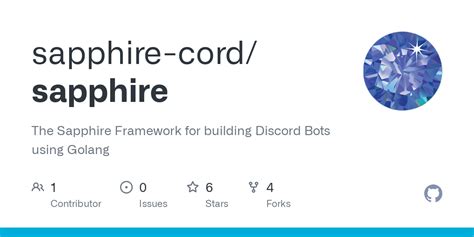 Github Sapphire Cordsapphire The Sapphire Framework For Building Discord Bots Using Golang