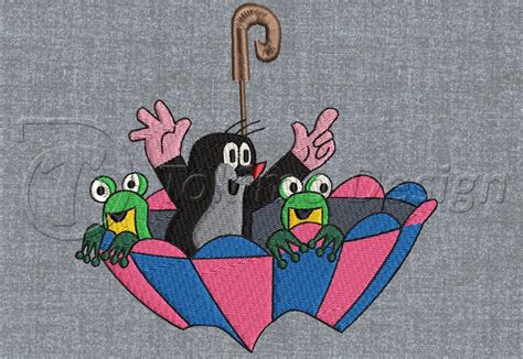 The Little Mole Krtek Krteček2 Machine Embroidery Design 3 Sizes Etsy