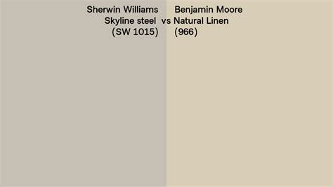 Sherwin Williams Skyline Steel Sw 1015 Vs Benjamin Moore Natural