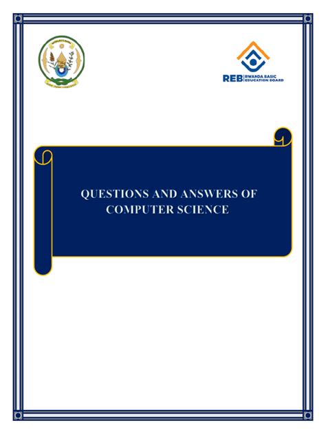 Questions And Answers Of Computer Science Pdf Computer Program