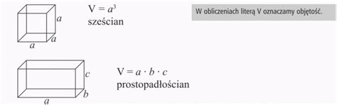 Objętość sześcianu i prostopadłościanu Matematyka Opracowania pl