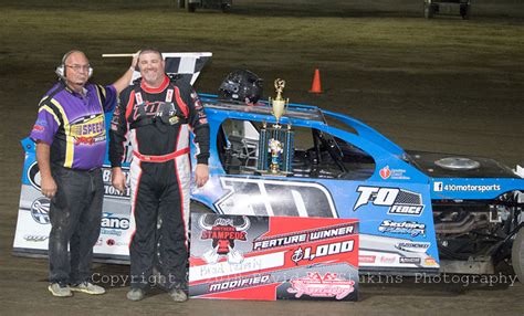 Doherty Wins Southern Stampede Opener Taylor Tops Imca Modifieds On