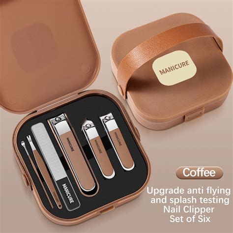 Momihoom Nail Clippers Set Stainless Steel Professional Grooming Kits Fingernail And Toenail