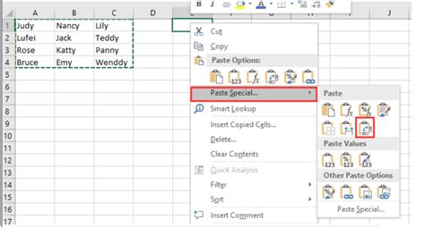 How To Rotate A Table In Excel A Step By Step Guide Earn And Excel