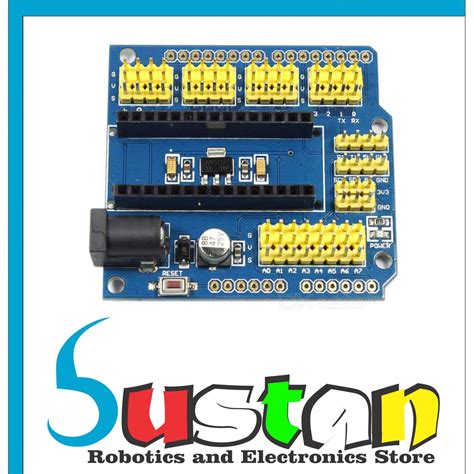 Jual Arduino Nano Shield V3 Blue Io Sensor Expansion Adapter Breakout Board Shopee Indonesia