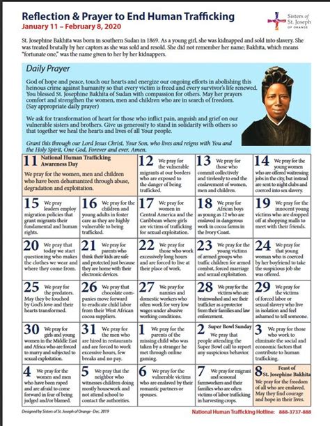Prayer To End Human Trafficking Brigidine Sisters