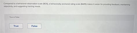 Solved Compared To A Behavioral Observation Scale Bos ﻿a