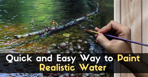 Quick And Easy Way To Paint Realistic Water Pintando Org