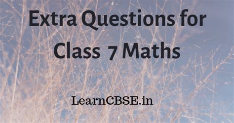 Algebraic Expressions Class 7 Extra Questions
