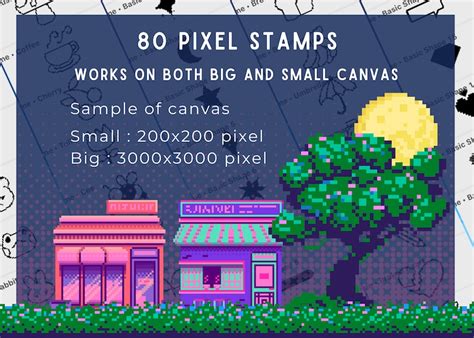 Procreate Pixel Art Brush Set All In Pixel Art Etsy