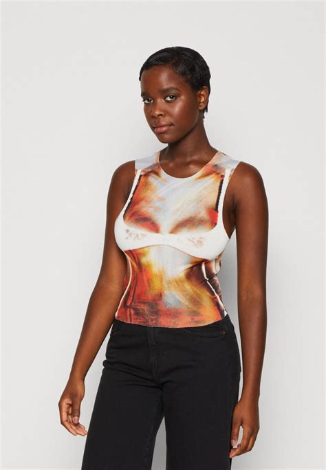 Jaded London Bare All Tank Top Whiteweiß Zalandoat