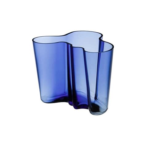 Vase Alvar Aalto Bleu Ultramarine 160 Mm Iittala