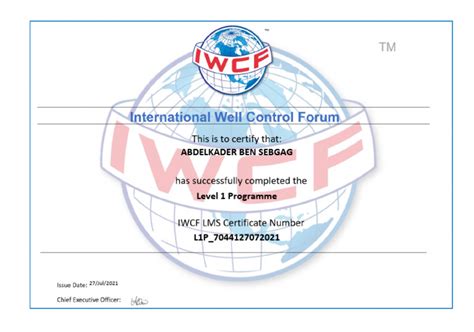 Iwcf Level 1 Pdf