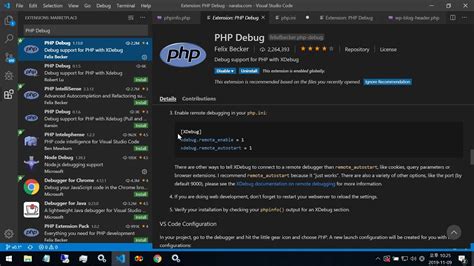 Visual Studio Code Setting For Debug Php Youtube