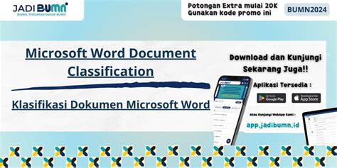 Microsoft Word Document Classification Klasifikasi Dokumen