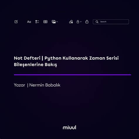 Miuul Linkedin‘de Miuul Zamanserisi Python