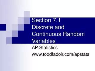 PPT Discrete And Continuous Random Variables PowerPoint Presentation ID