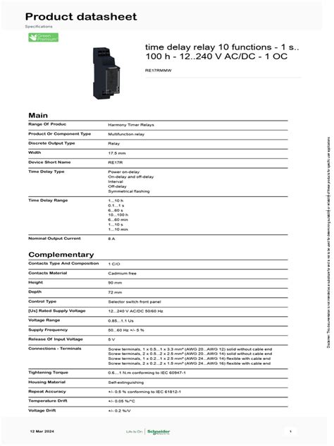 Schneider Electric Zelio Time Re17rmmw Pdf