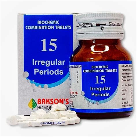 15 Irregular Periods Tablets At Rs 95bottle Homeopathic Tablets In