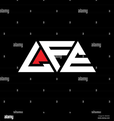 Lfe Triangle Letter Logo Design With Triangle Shape Lfe Triangle Logo