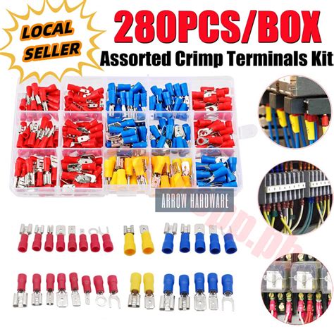 280pcs Electrical Assorted Insulated Wire Cable Terminal Crimp