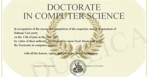 Doctorate In Computer Science