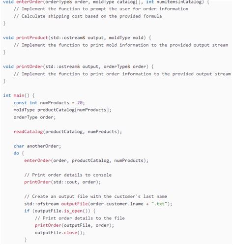 Solved Include S M L Struct MoldType Std String Chegg