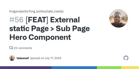 Feat External Static Page Sub Page Hero Component Issue