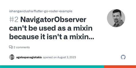 Navigatorobserver Can T Be Used As A Mixin Because It Isn T A Mixin