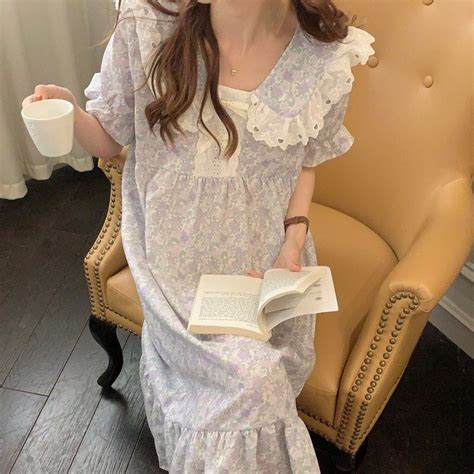 2color 상하세트원피스 로코 플라워 수채화 잠옷 원피스 러블리 홈웨어 파자마 휴양지룩 우정 친구 선물 여행잠옷 반팔