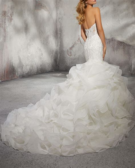 Wanshaqin Women S Mermaid Strapless Sweetheart Wedding Dresses For