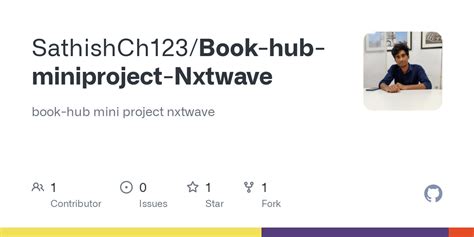 Github Sathishch123book Hub Miniproject Nxtwave Book Hub Mini Project Nxtwave