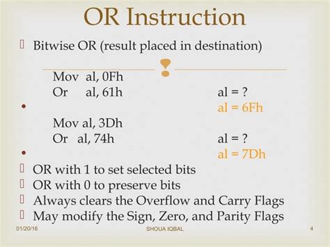 Boolean And Comparisoninstructions Ppt