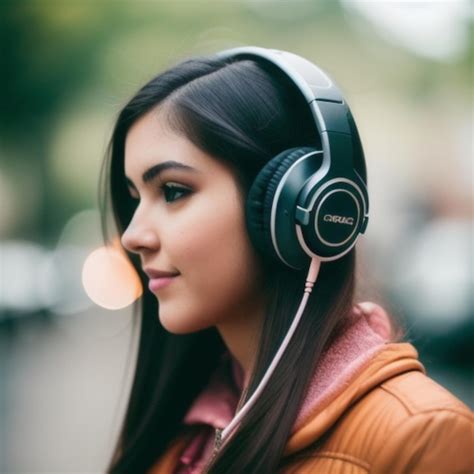 Premium Ai Image A Woman Wearing A Jacket With A Hoodie That Says