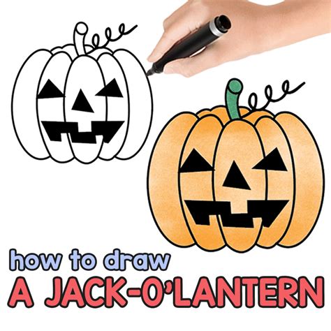 How To Draw A Jack Olantern Easy Peasy And Fun