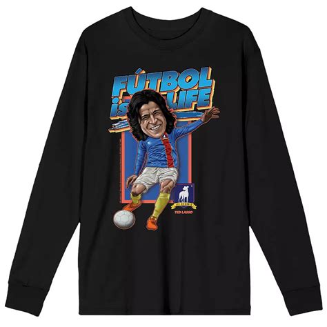 Mens Ted Lasso Dani Rojas Fútball Is Life Graphic Tee