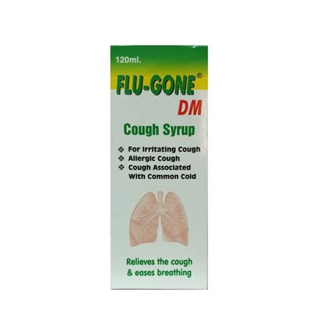 Flu Gone Dm Cough Syrup 120ml Translitepharma