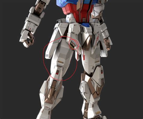 Artstation Aile Strike Gundam Remake Rigged Resources