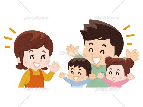 会話を楽しむ家族 イラスト素材 5823094 フォトライブラリー Photolibrary