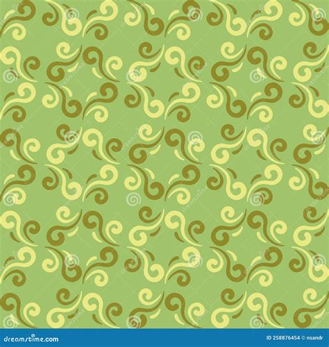 Seamless Tile Pattern In Traditional Style Simple Abstract Spiral