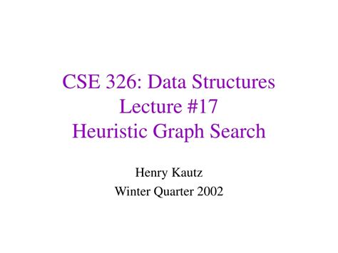 Ppt Heuristic Graph Search For Huge Graphs Powerpoint Presentation