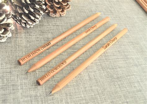 Engraved Wooden Pencils Wooden Pencils Wooden Pencil Pen T