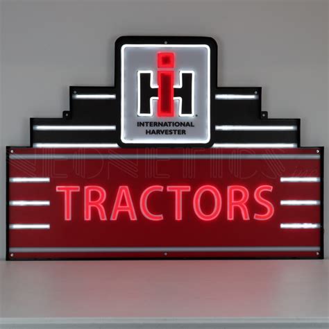 International Harvester Tractors Art Deco Marquee Led Flex Neon Sign