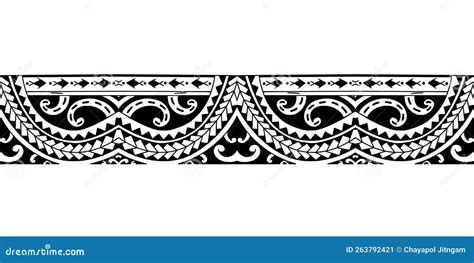 Wrap Around Arm Polynesian Tattoo Design Pattern Aboriginal Samoan
